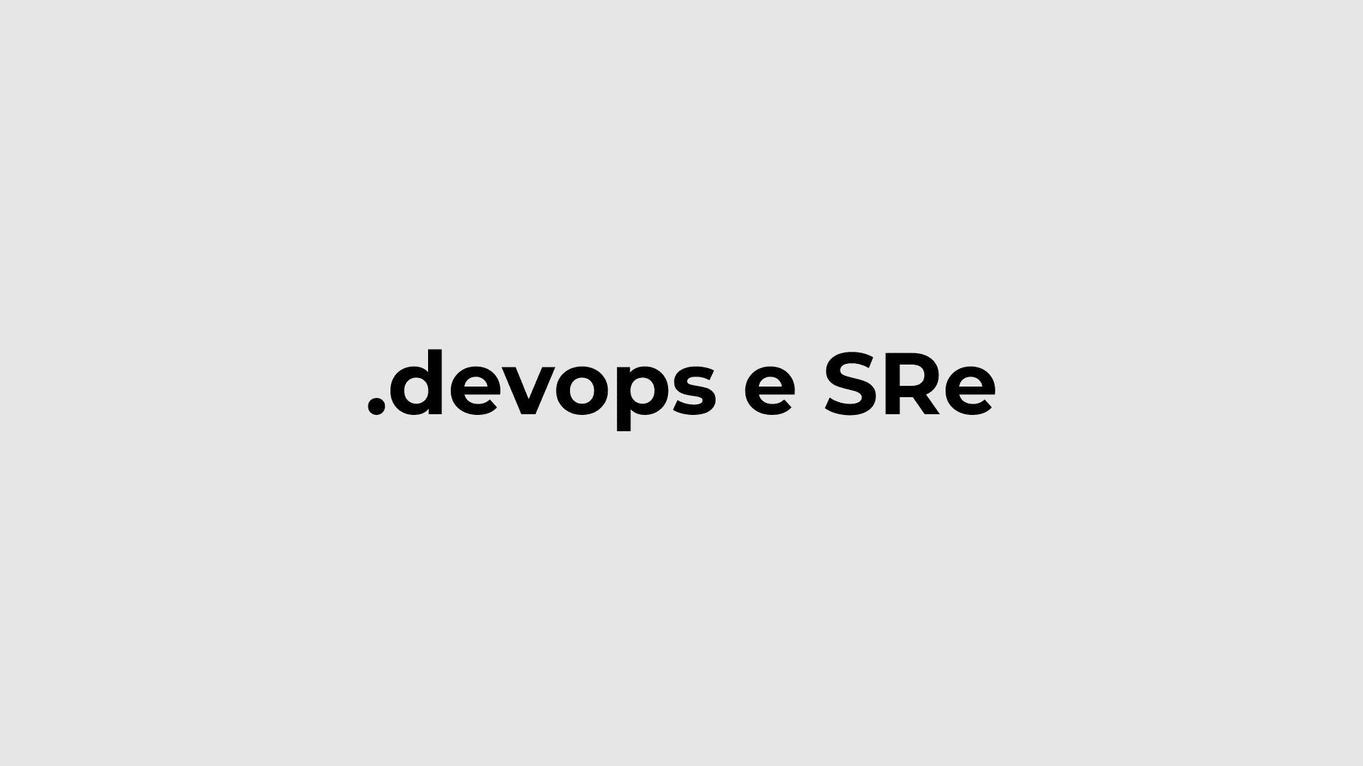 DevOps & SRe - Stratview